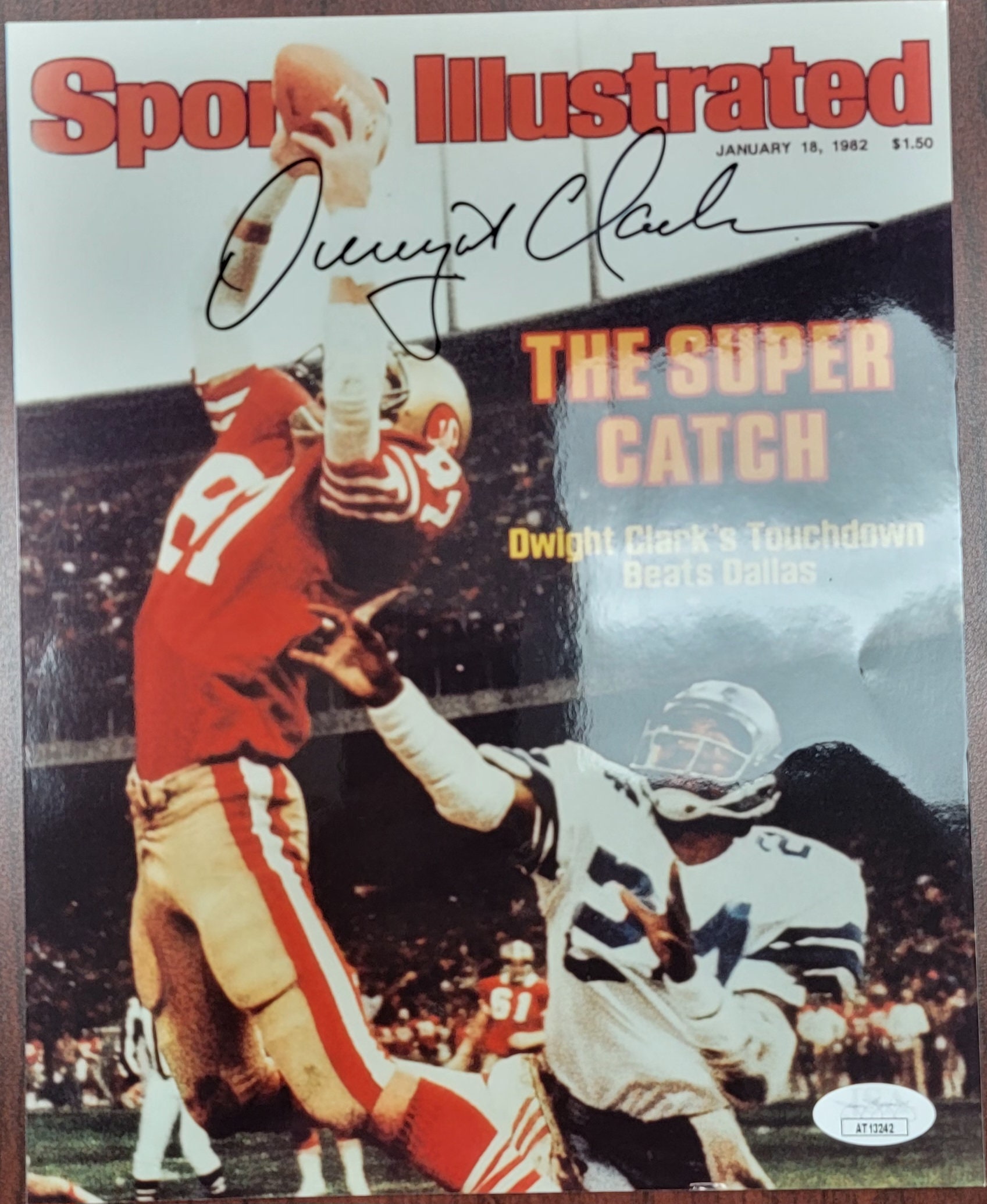Dwight Clark 49ers "the Catch" Signed 8 X 10 Color Photo of Sports ...