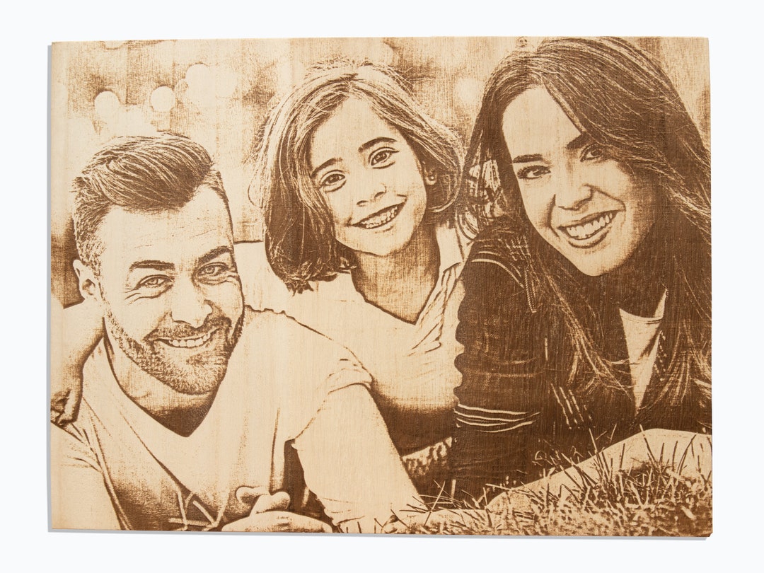 All Sizes, Laser Engraved Photo on Wood, Custom Wood Burning, Custom ...