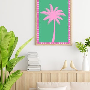 Tropical Illustration Print Preppy Wall Artinstant Download Printable ...
