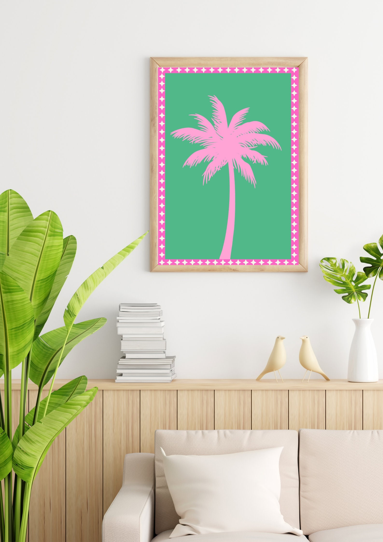 Tropical Illustration Print Preppy Wall Artinstant Download Printable ...