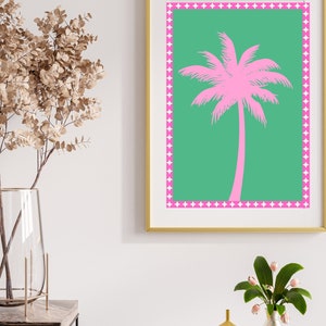 Tropical Illustration Print Preppy Wall Artinstant Download Printable ...