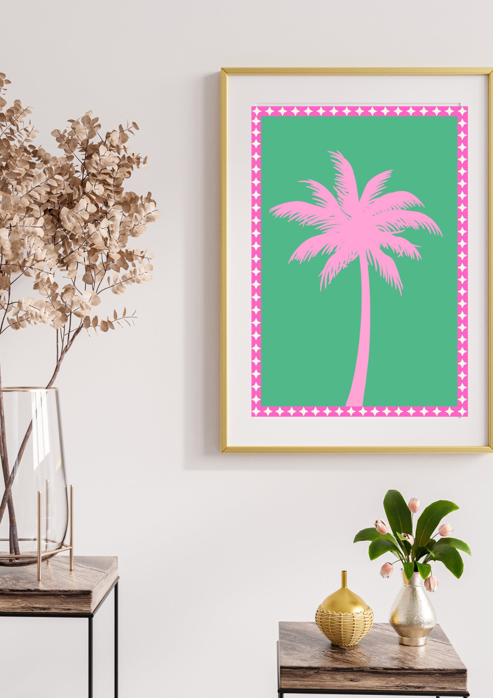 Tropical Illustration Print Preppy Wall Artinstant Download Printable ...