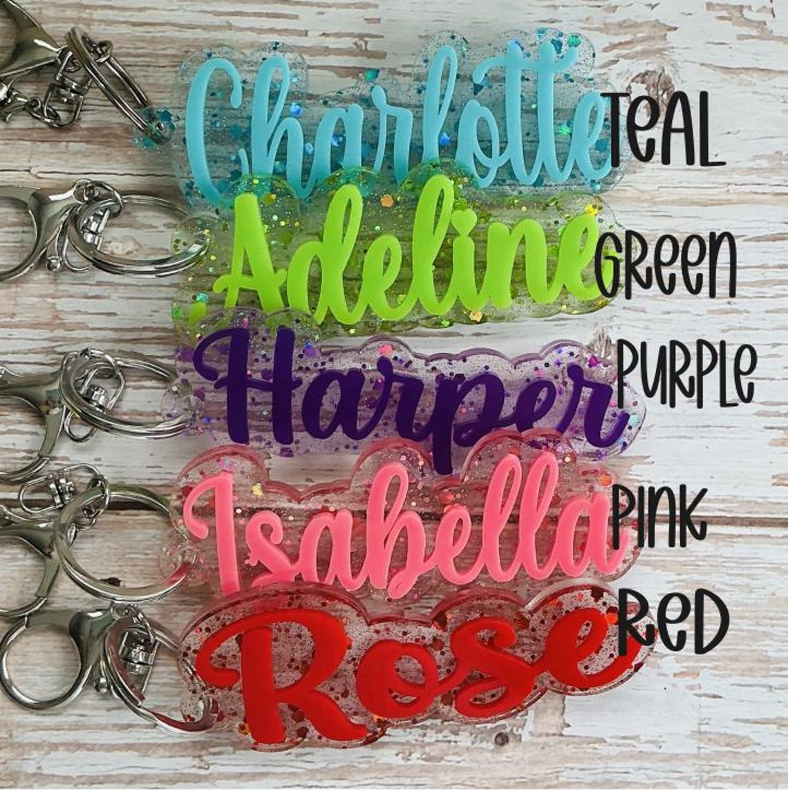 Personalized Acrylic Name Tag: Custom Backpack, Diaper Bag, Lunch Box ...