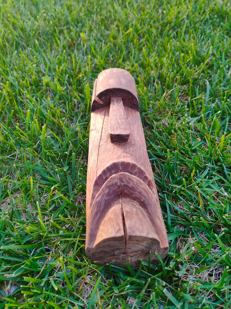 MADE TO ORDER Custom Tiki Totem in Poplar Wood Hand-carved to Order ...