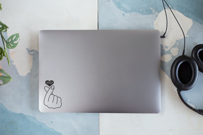 Ateez Sticker: Finger Heart. Great K-pop Fan Merch for Atiny! 15 Color ...