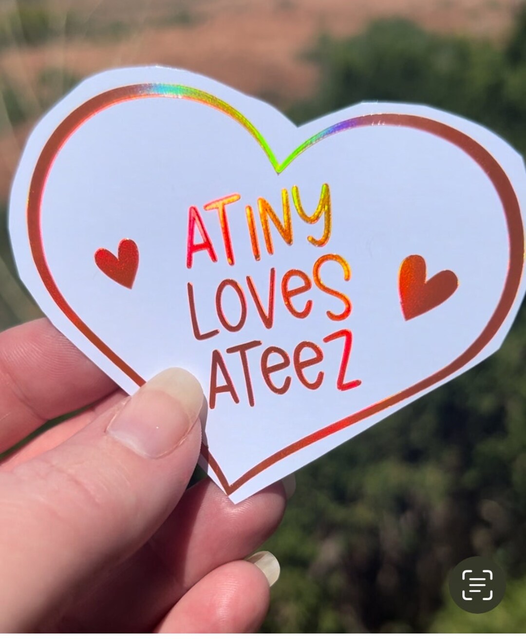 Personalized Ateez Decal in Holographic Vinyl. Customize Your Sticker ...