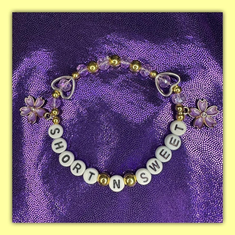 4-pack of Sabina Carpenter Short N Sweet Kandi Bracelets - Etsy