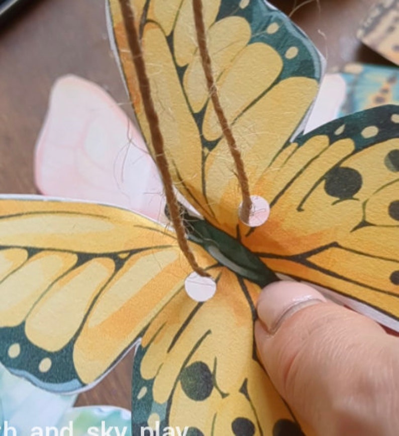 3D Butterfly Decorations, Paper Craft Mobile, Butterfly Lover, Spring ...