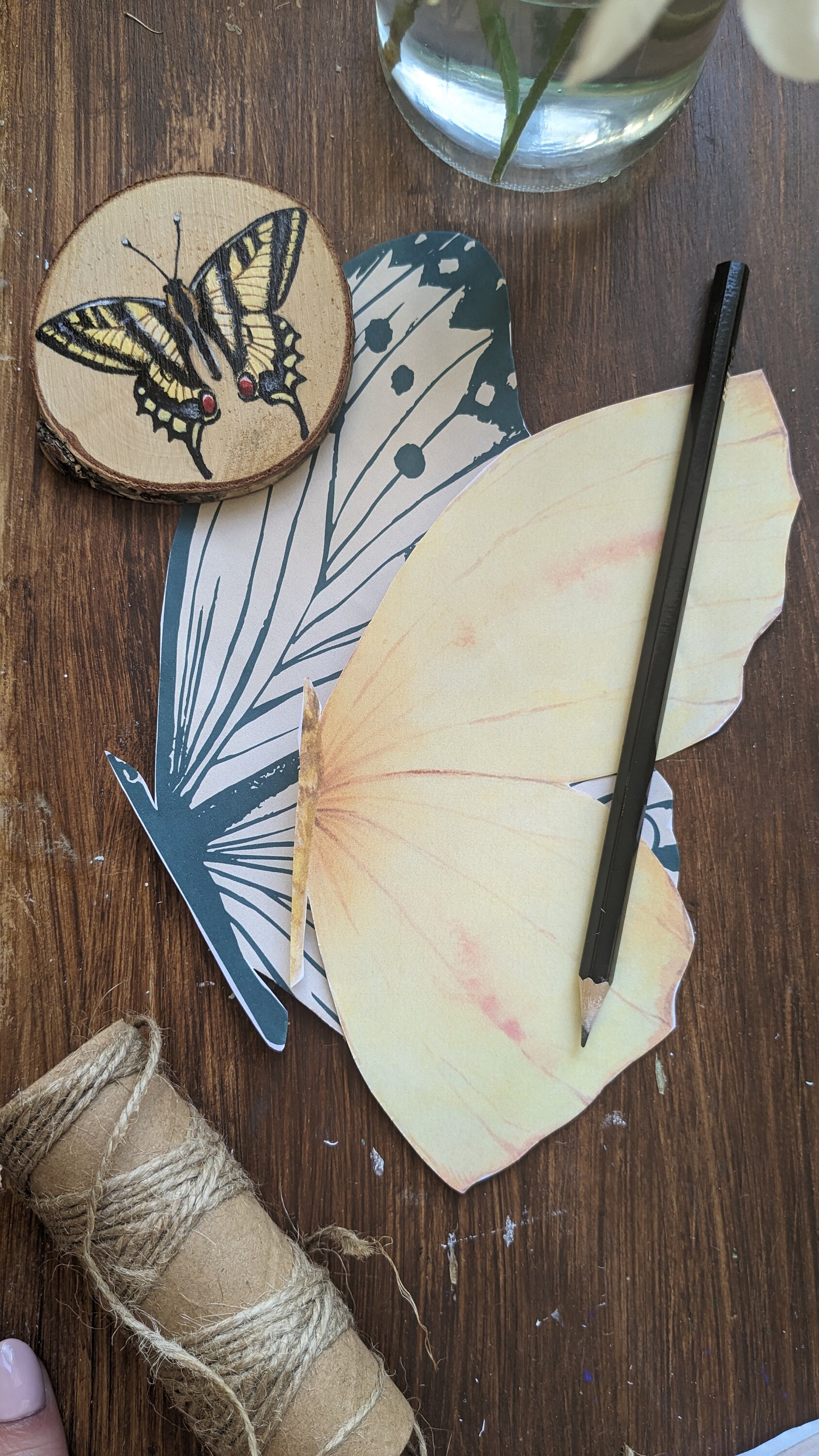 Printable Butterfly Book Cover and Paper Insert Template - Download - Etsy