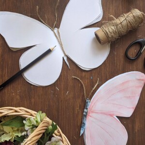 Printable Butterfly Book Cover and Paper Insert Template - Download - Etsy