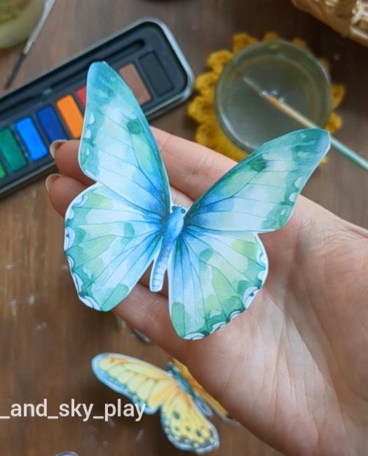 3D Butterfly Decorations, Paper Craft Mobile, Butterfly Lover, Spring ...