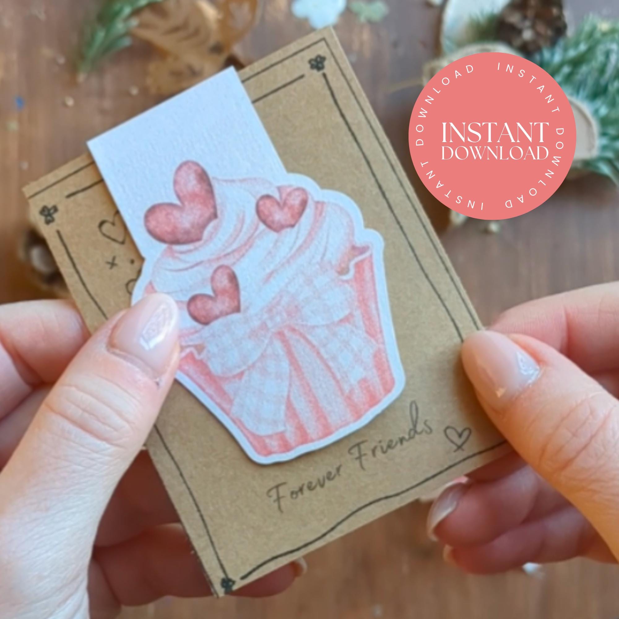 Friendship Bookmark Template: DIY Craft, Printable A4 (PNG & PDF) - Etsy