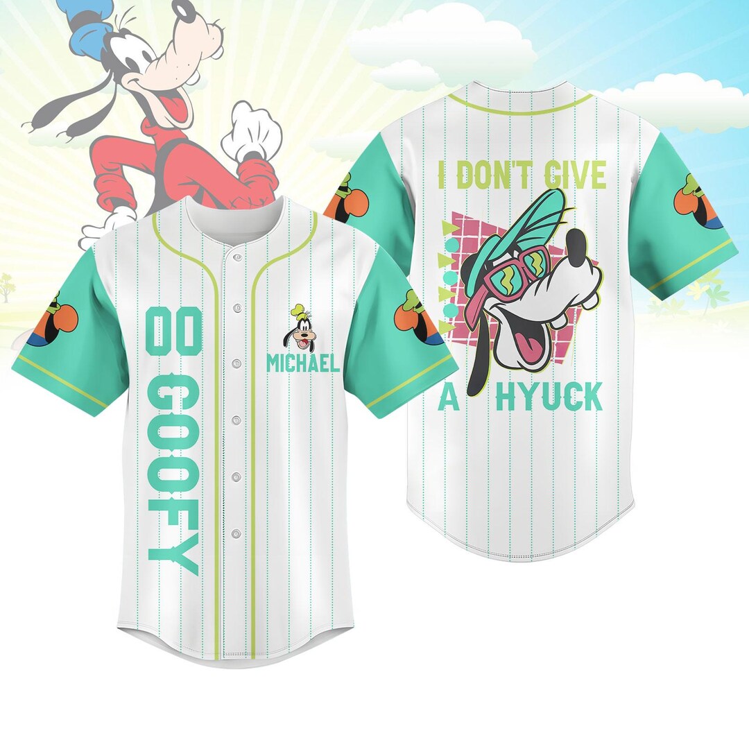 Retro 90s Goofy Baseball Jersey, I Don't Give A Hyuck Disney Jersey, A ...