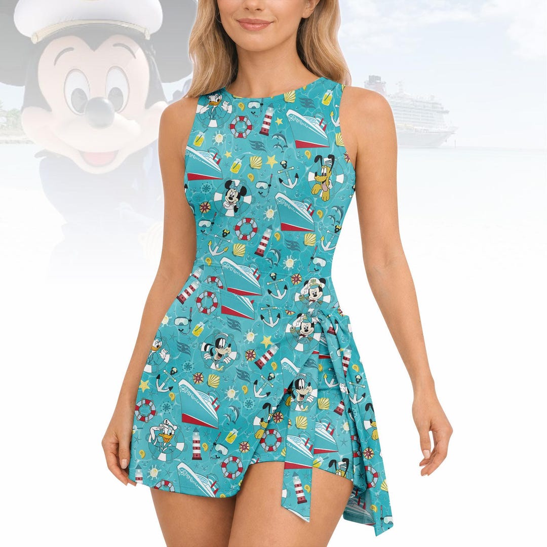 Mickey Minnie Pluto Goofy Donald Daisy Cruise Time Line Destiny Tennis ...