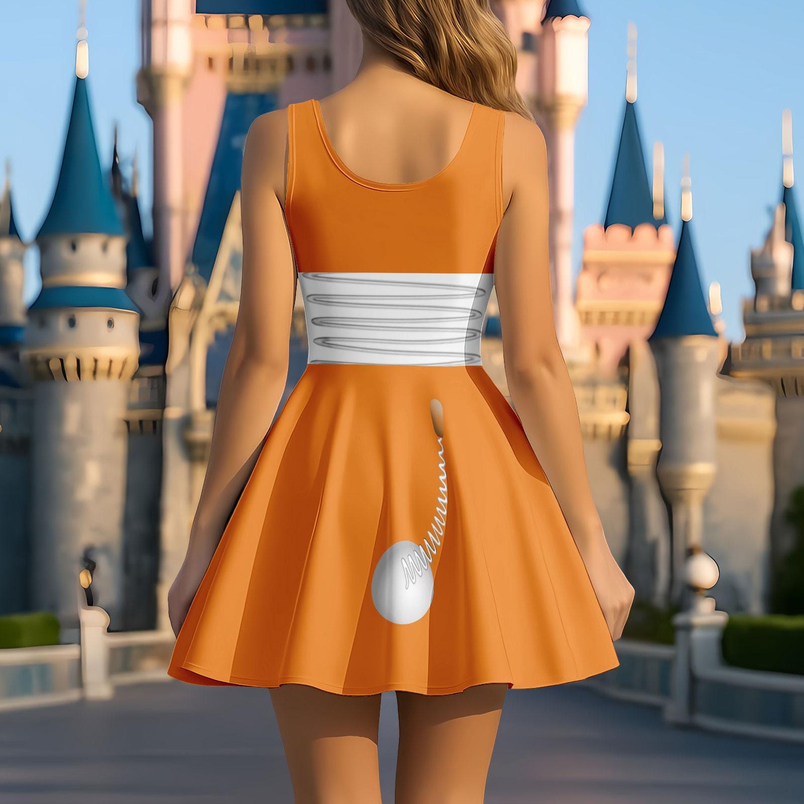 Toy Story Slinky Dog Skater Dress, Disney Slinky Dress Costume, Dog ...