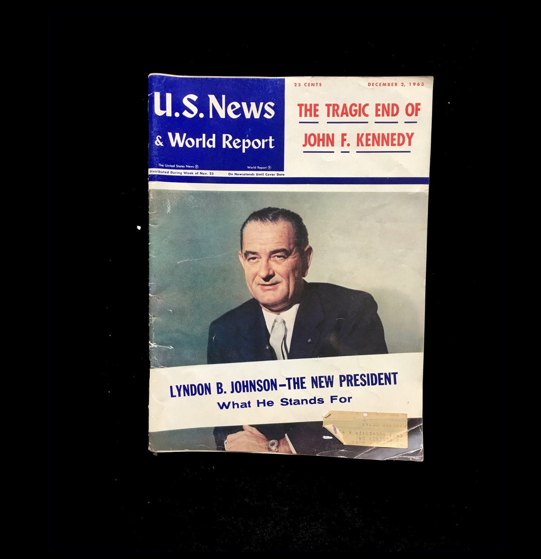 Vintage U.S. News and World Report, December 2 1963 Issue, Lyndon B ...
