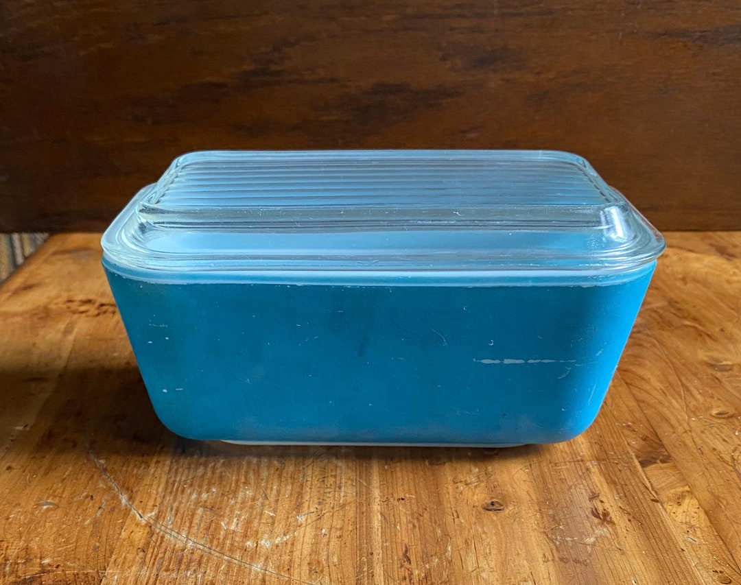 50's Pyrex 502 Blue Refrigerator Dish - Etsy
