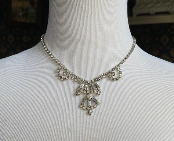 50s rhinestone choker - Gem