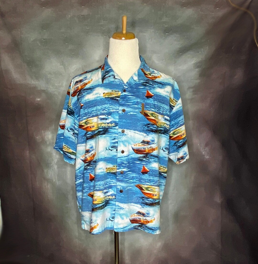 80's/90's Speedboat Tropical Shirt, Clearwater Outfitters, XL - Etsy