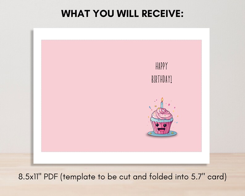 Happy Birthday Card, Happy Birthday, Instant Download, Printable ...