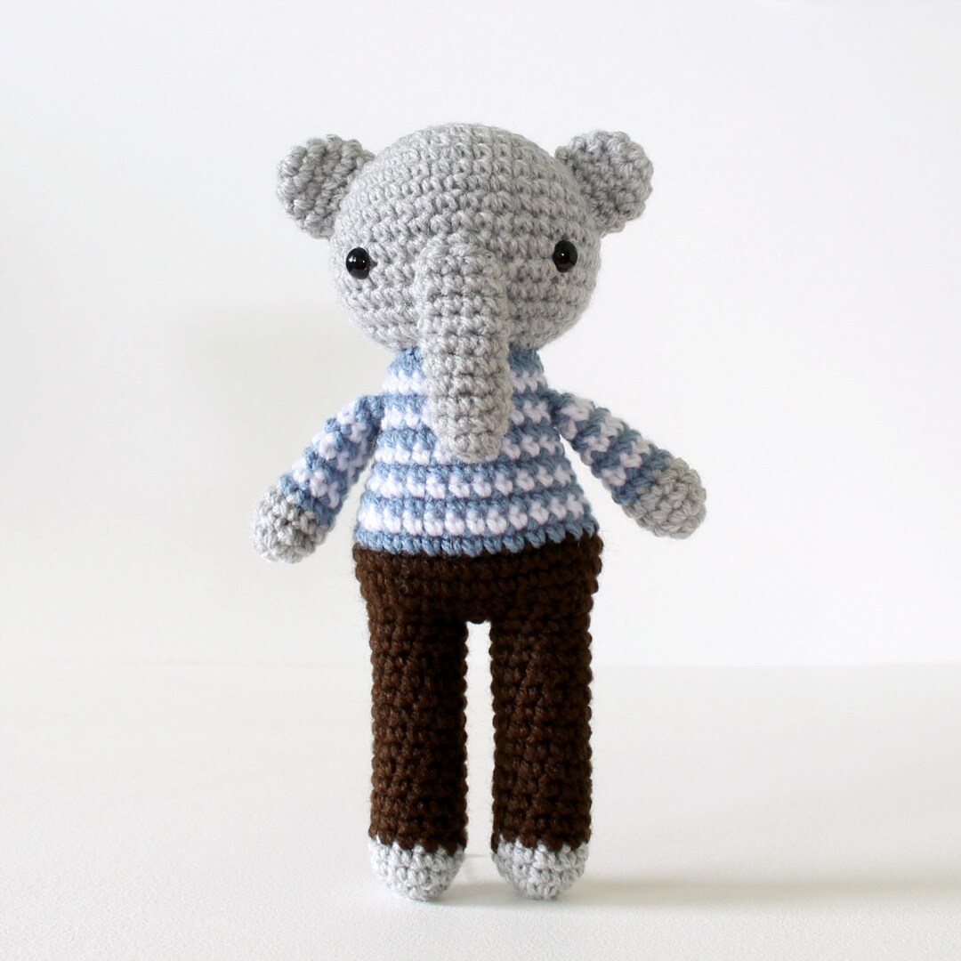 Stuffed Plush Toy Elephant .. Elliot - Etsy