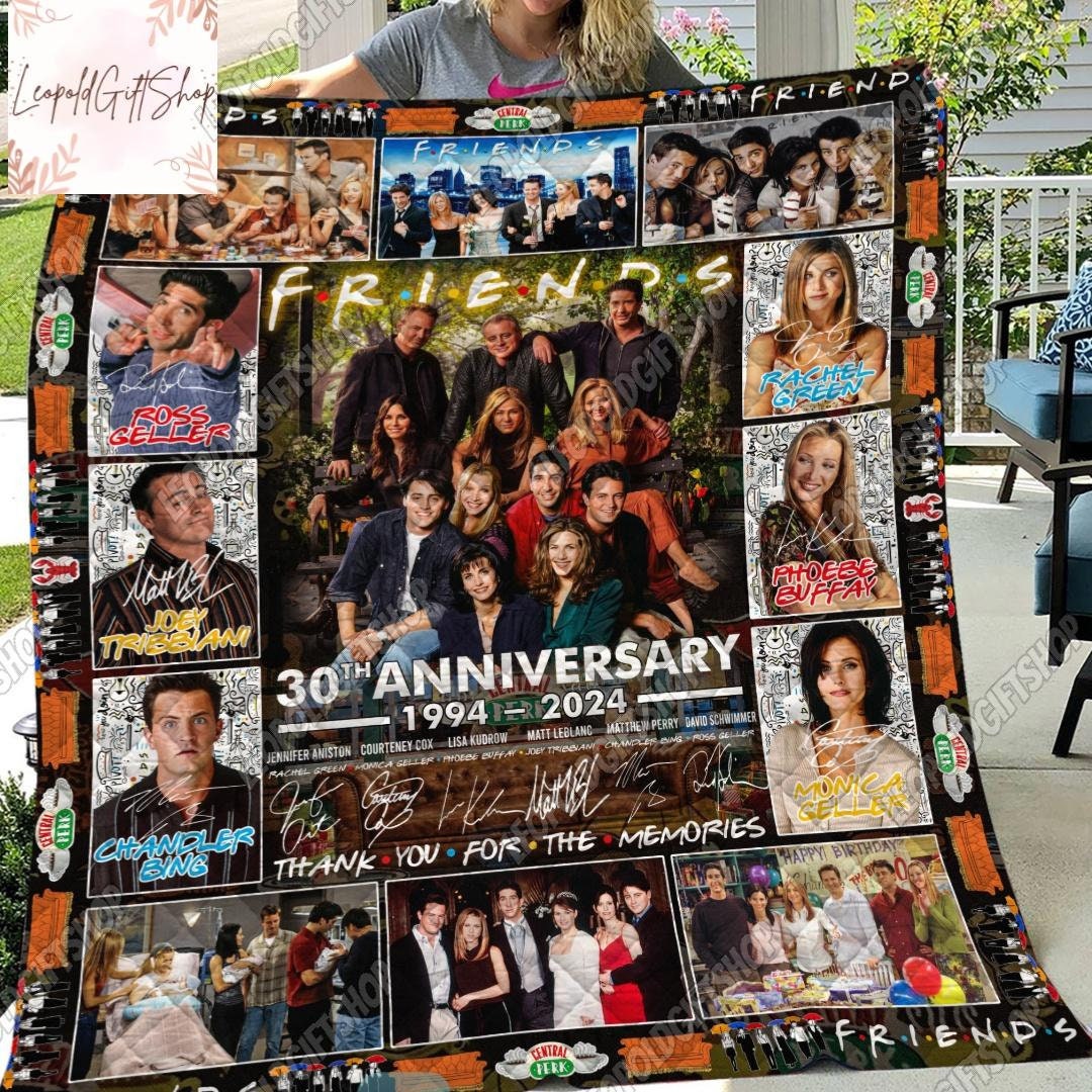 Friends Tv Show Quilt, TV Sitcom 30th Anniversary 1994 2024 Memories ...