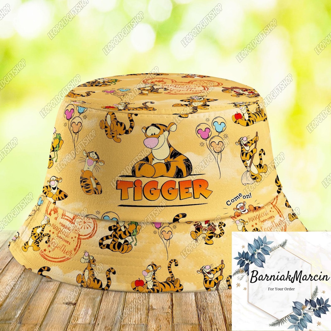 Disney Tigger Winnie Pooh Bucket Hat, Hat for Women, Tigger Summer Hat ...
