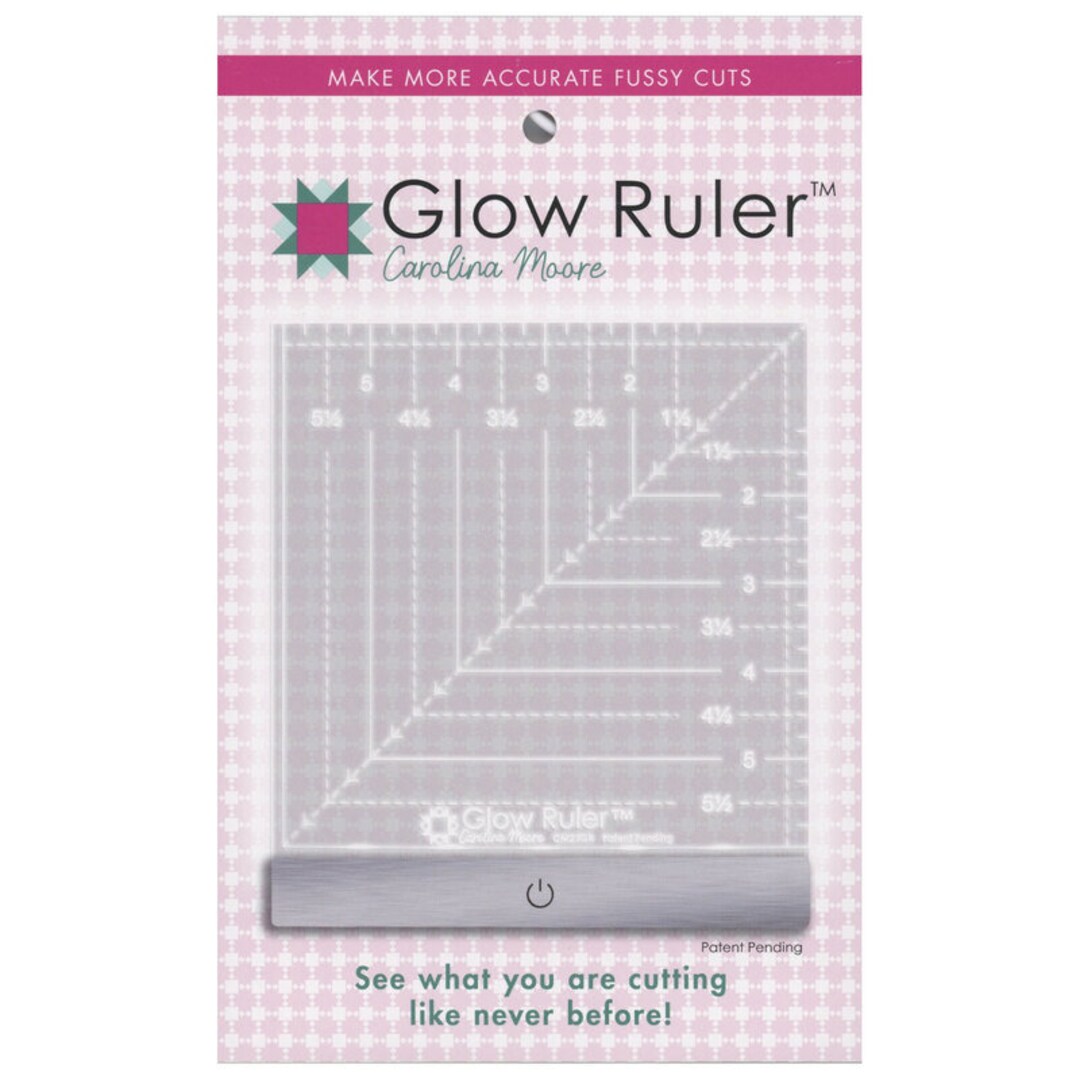 Carolina Moore Glow Ruler-great for Fussy Cuts and Vision Challenges ...