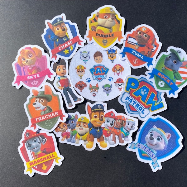 Paw Patrol Stickers - Etsy