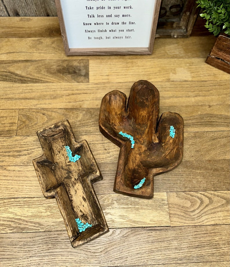 Cross Dough Bowl, Cross Wall Decor, Turquoise Wall Decor, Religious ...