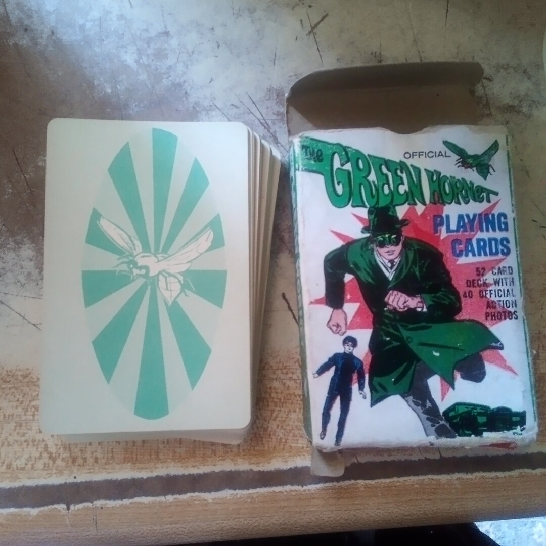 Vintage the Green Hornet Playing Cards 1966 - Etsy