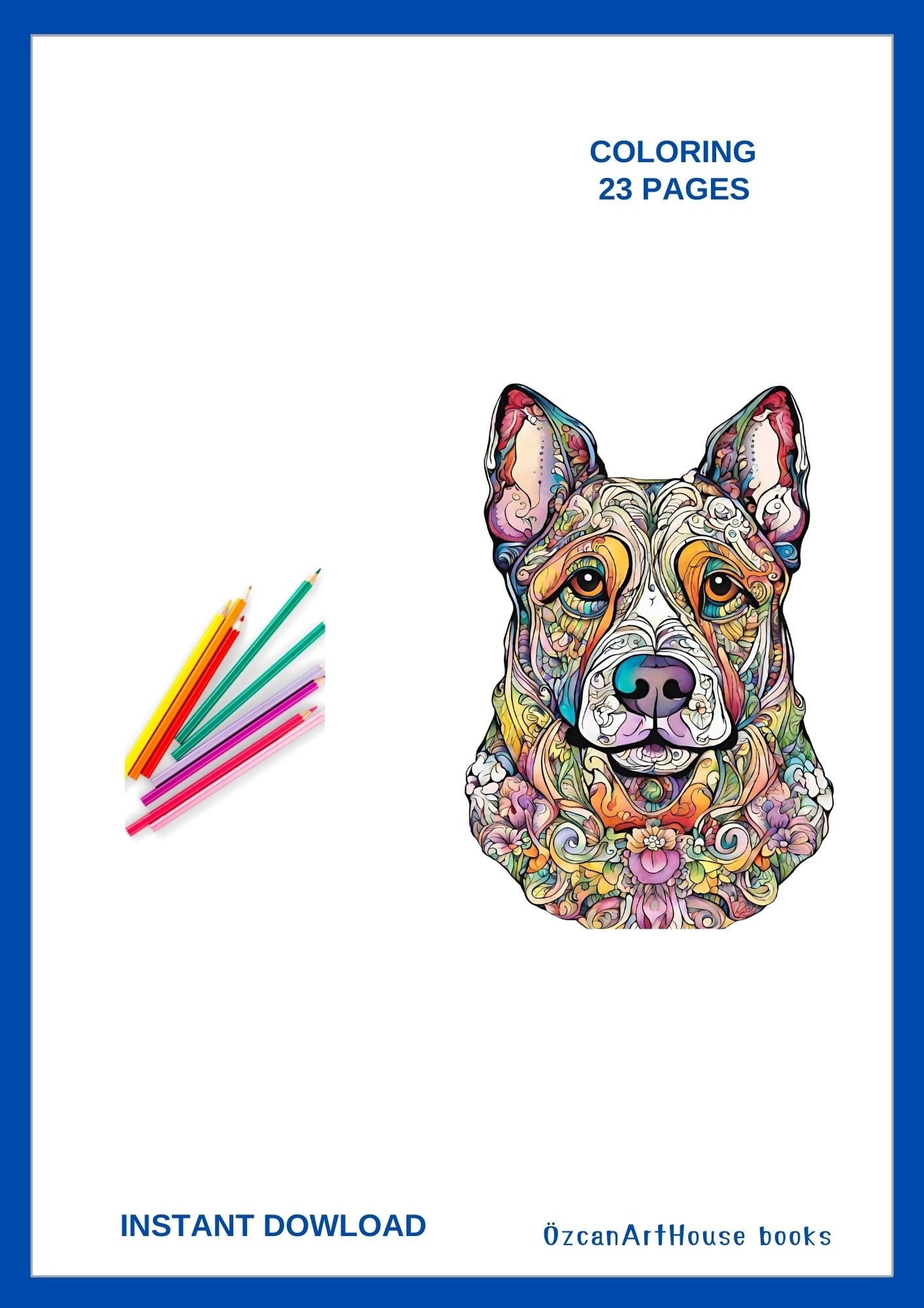 PDF 23 Printable Dog Breeds Coloring Pages for Kids and Adults,dog ...
