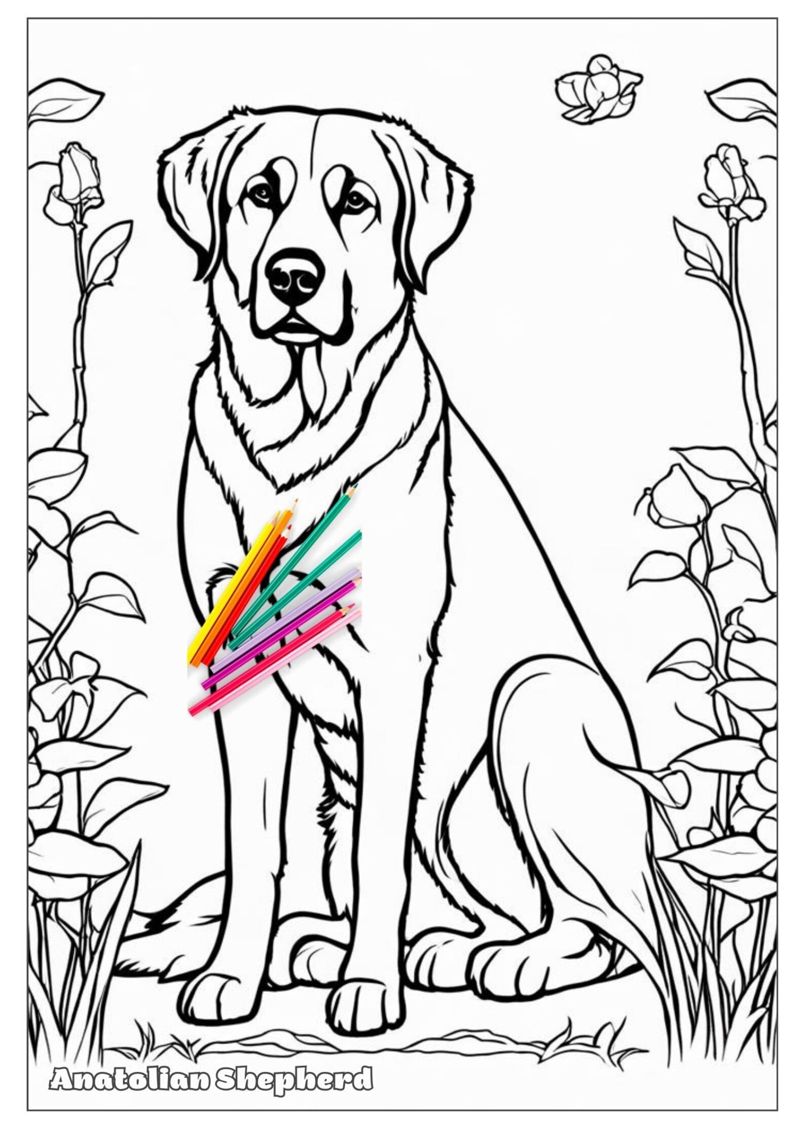 PDF 23 Printable Dog Breeds Coloring Pages for Kids and Adults,dog ...