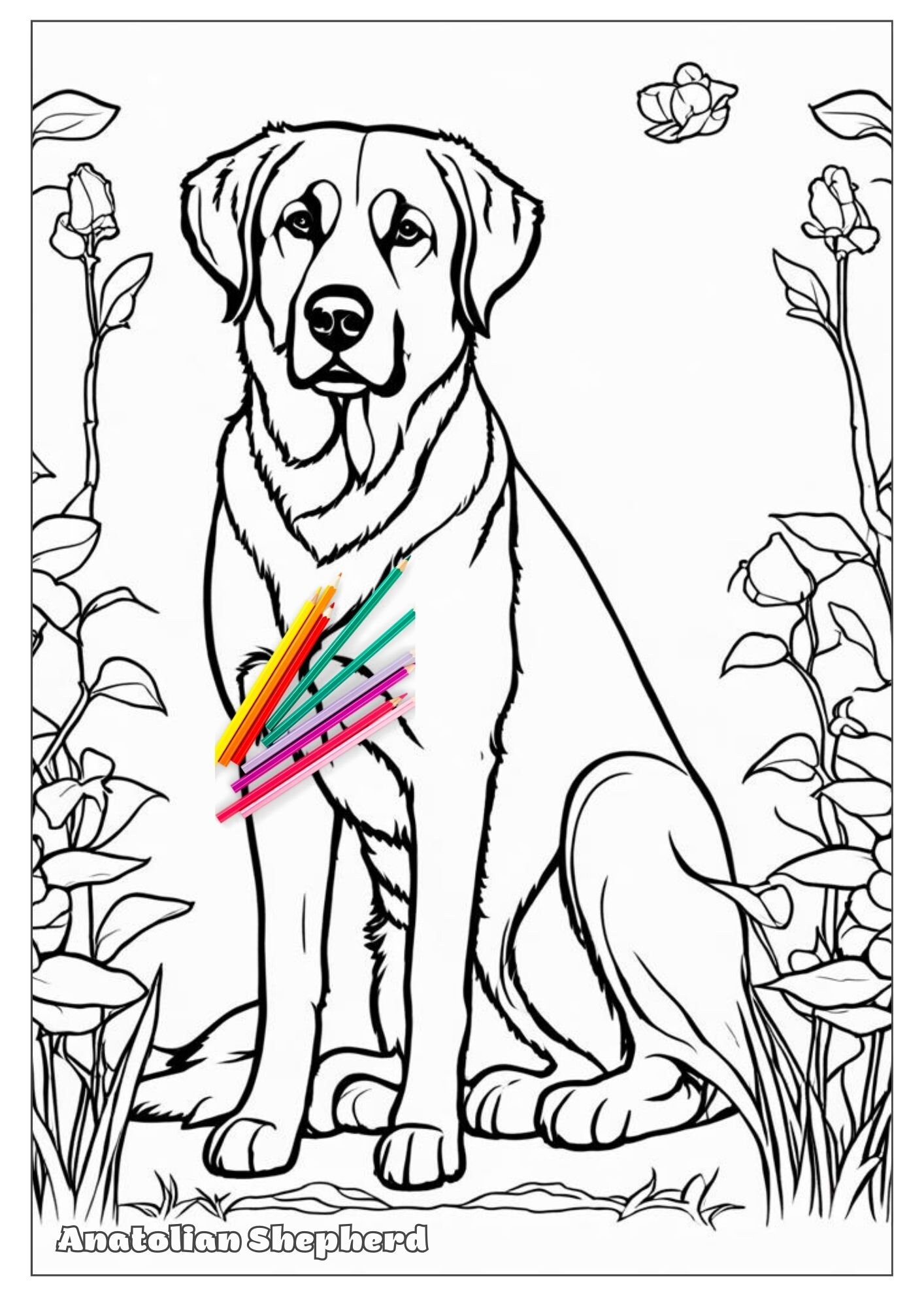 PDF 23 Printable Dog Breeds Coloring Pages for Kids and Adults,dog ...