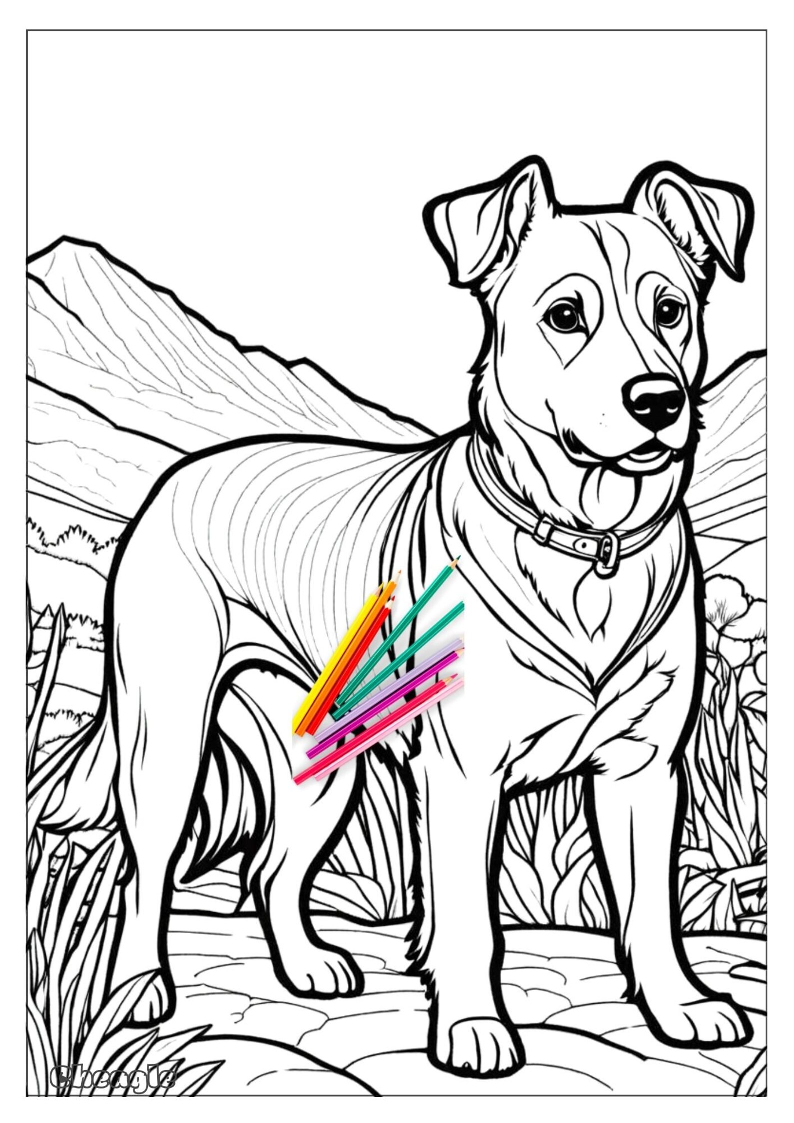 PDF 23 Printable Dog Breeds Coloring Pages for Kids and Adults,dog ...