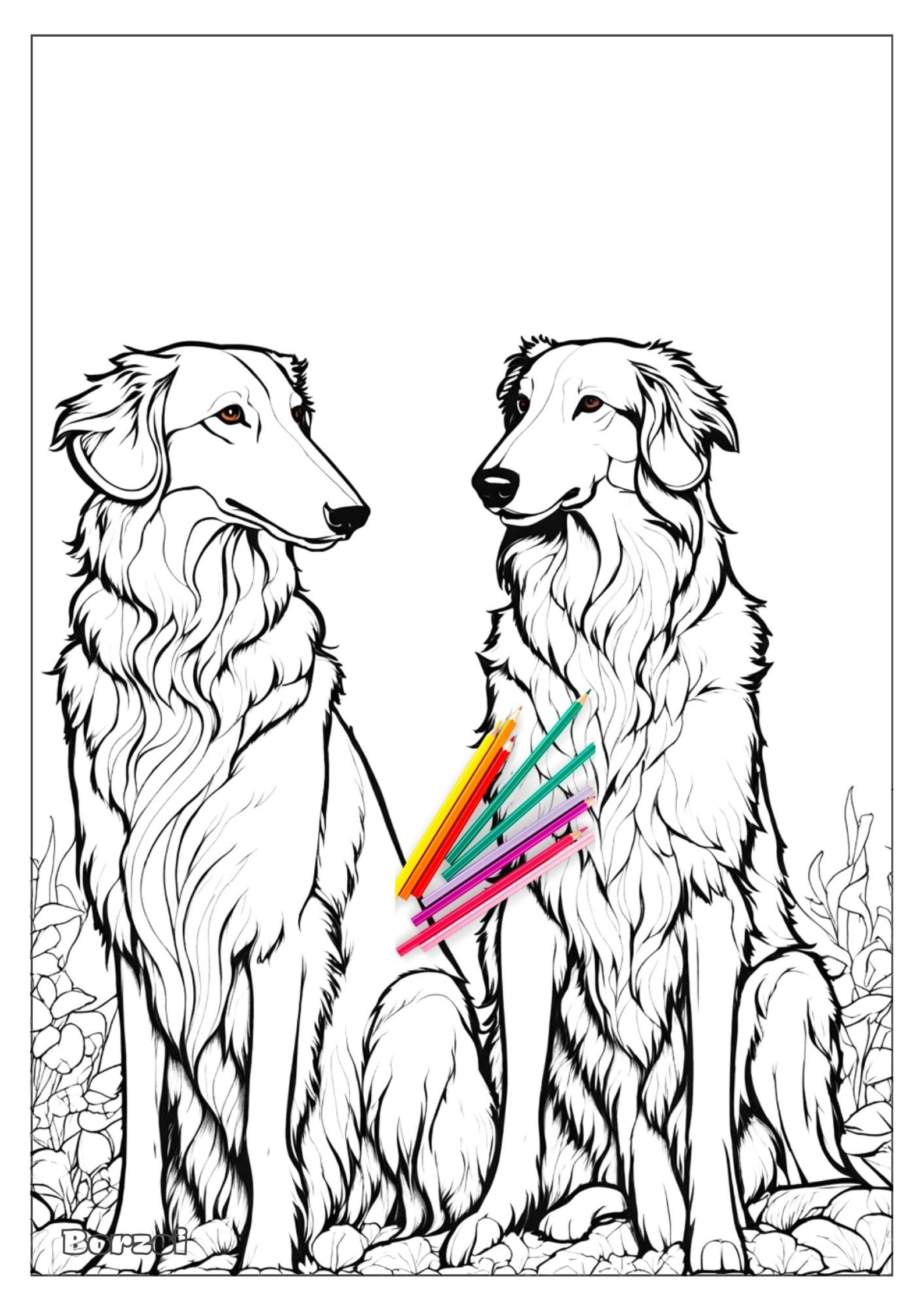 PDF 23 Printable Dog Breeds Coloring Pages for Kids and Adults,dog ...