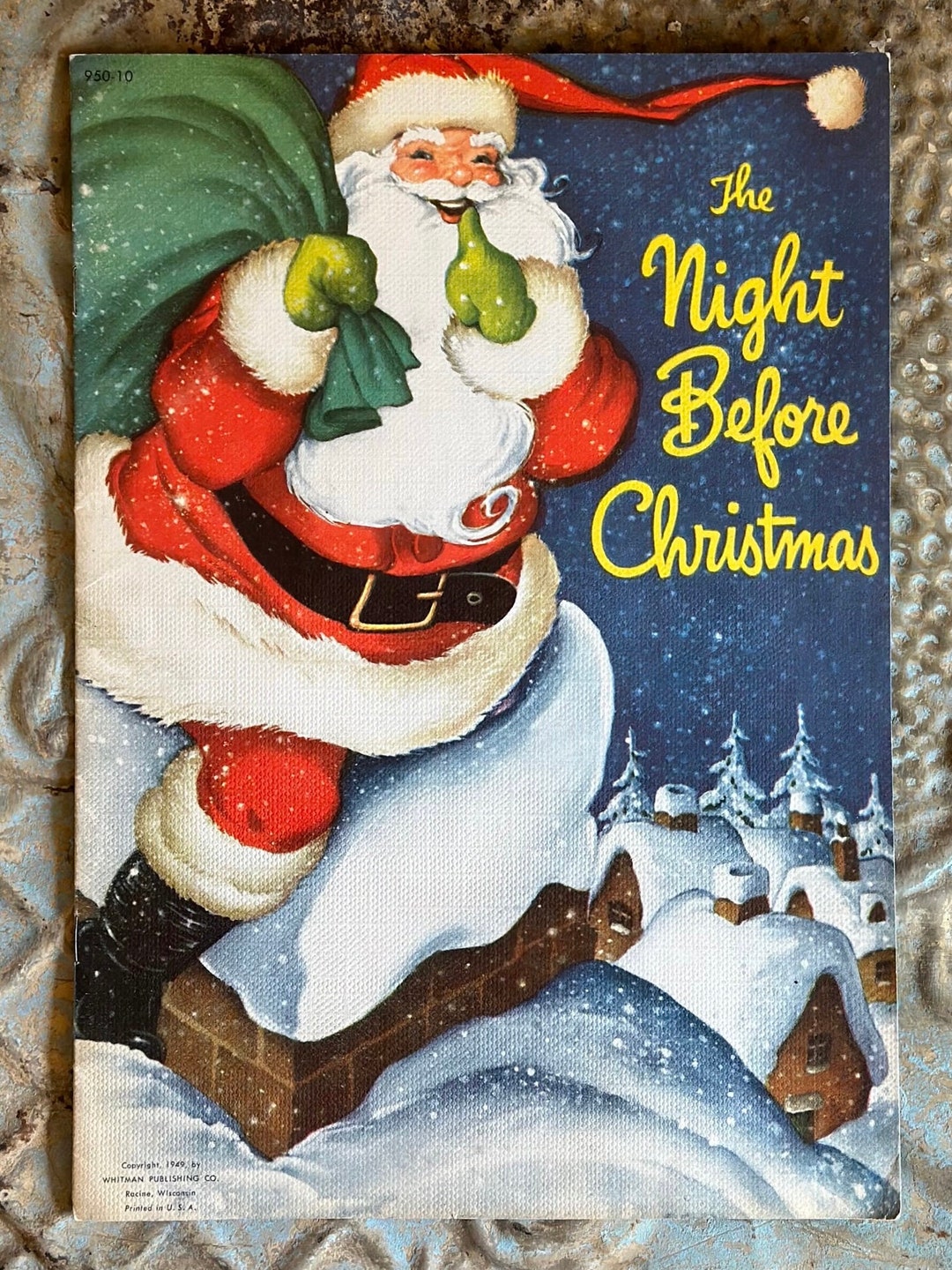 1949 Whitman the Night Before Christmas Book Illustrated by Eileen Fox ...
