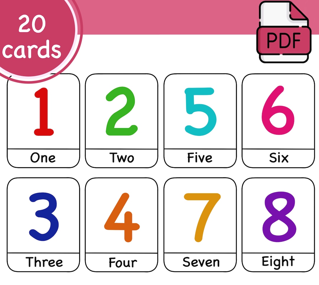 Montessori Game, Montessori Cards, Flash Cards, Learning Cards, PDF ...