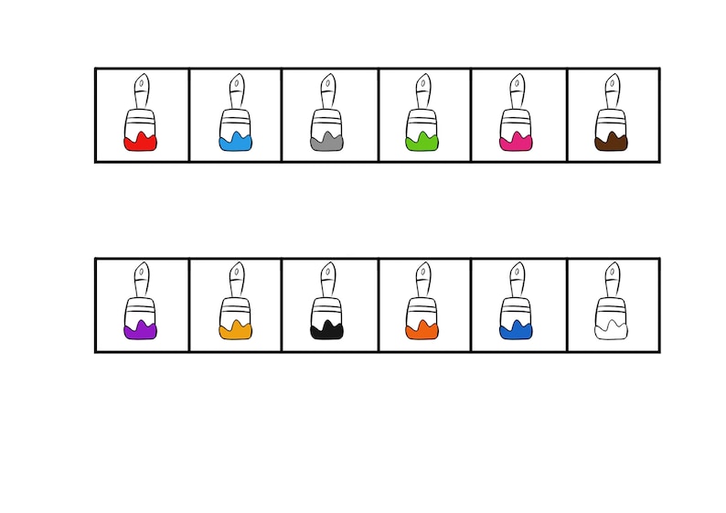 Montessori Cards, Montessori Game, Learning Game, PDF File, Colour ...