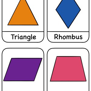 Montessori Cards, Flash Cards, Learning Cards, PDF File, Figures Cards ...