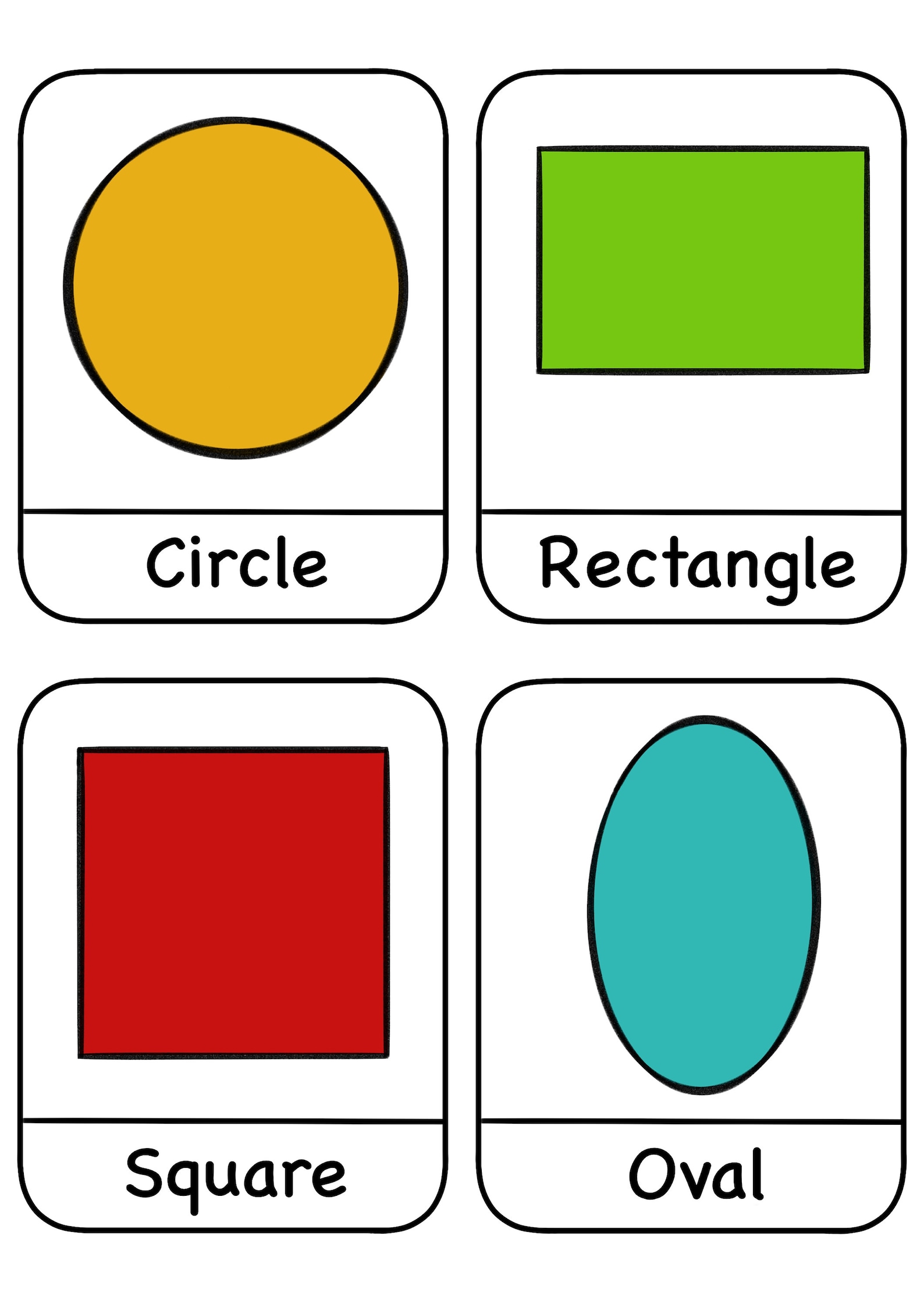 Montessori Cards, Flash Cards, Learning Cards, PDF File, Figures Cards ...