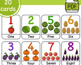 Montessori Game, Montessori Cards, Flash Cards, Learning Cards, PDF ...