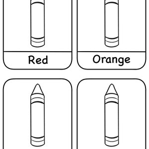 Montessori Cards, Flash Cards, Learning Cards, PDF File, Colour Cards ...