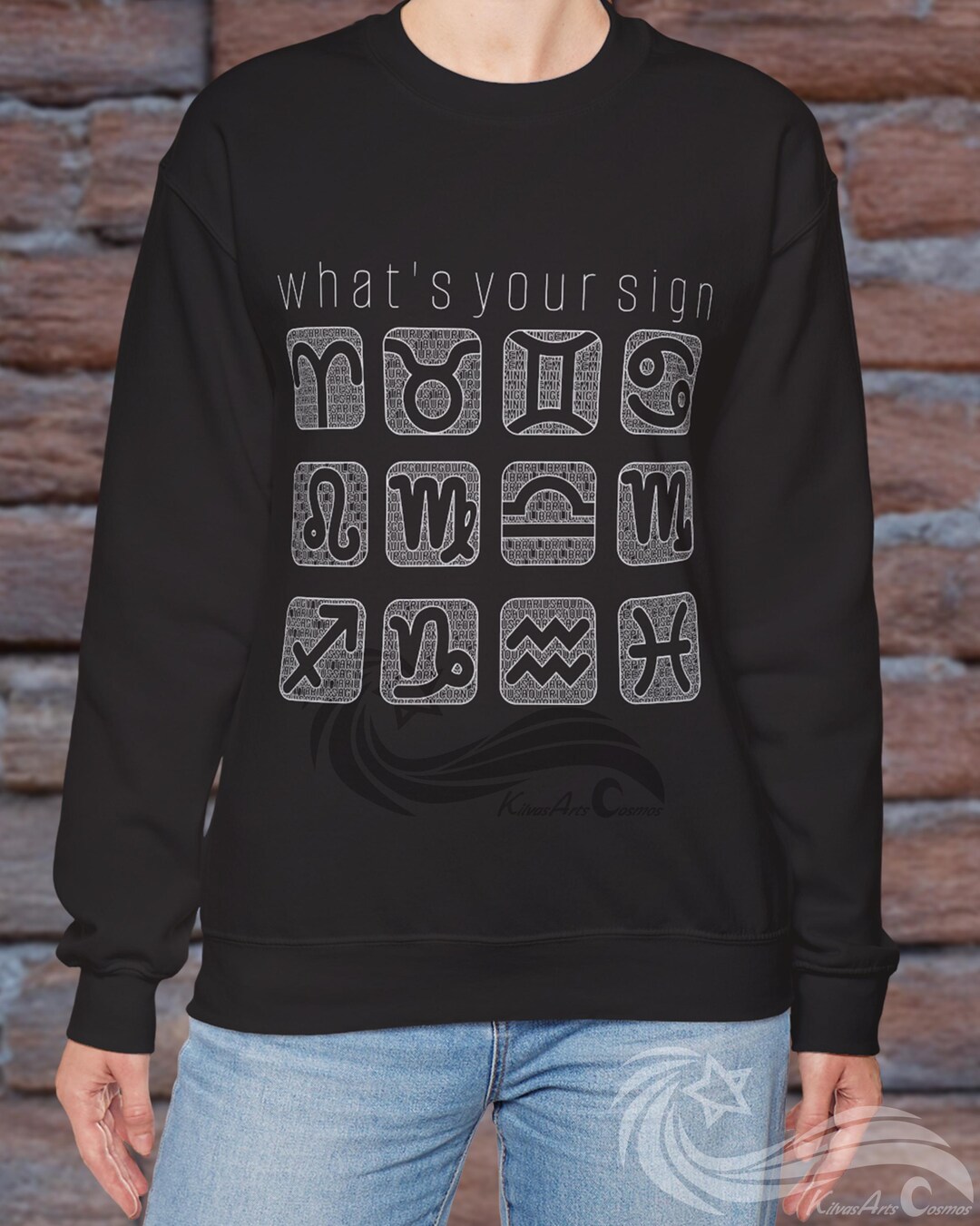 Zodiac Inspired ‘what’s Your Sign’ Sweatshirt - Etsy