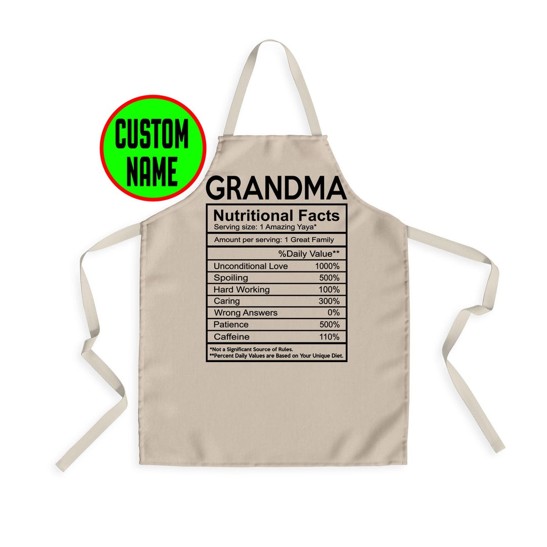 Grandma Apron, Custom Grandma Apron, Personalized Grandma Apron ...