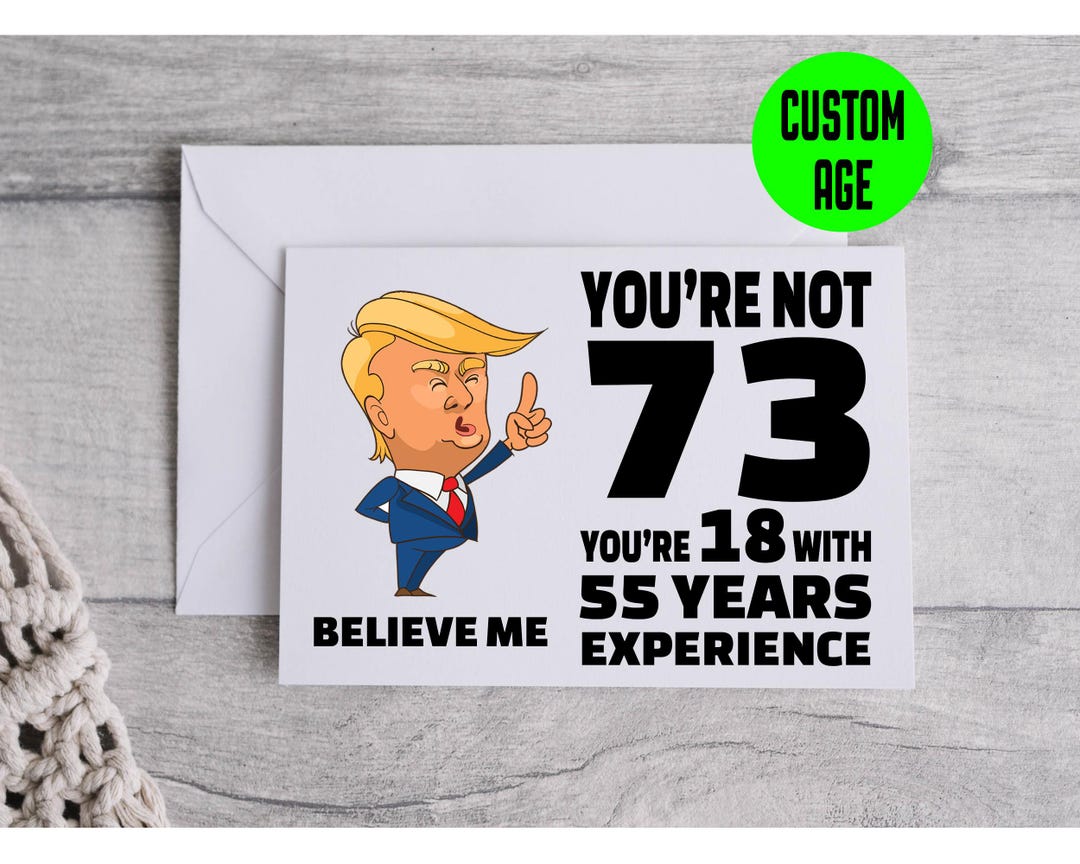 Funny 73rd Birthday Card, 73rd Birthday Card, Funny 73rd Birthday Gift ...