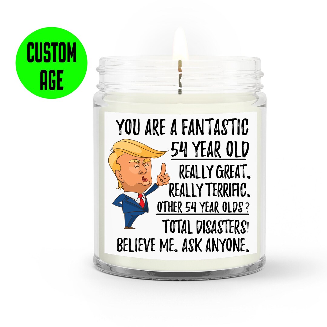 Funny 54th Birthday Candle, 54th Birthday Candle, Funny 54th Birthday ...