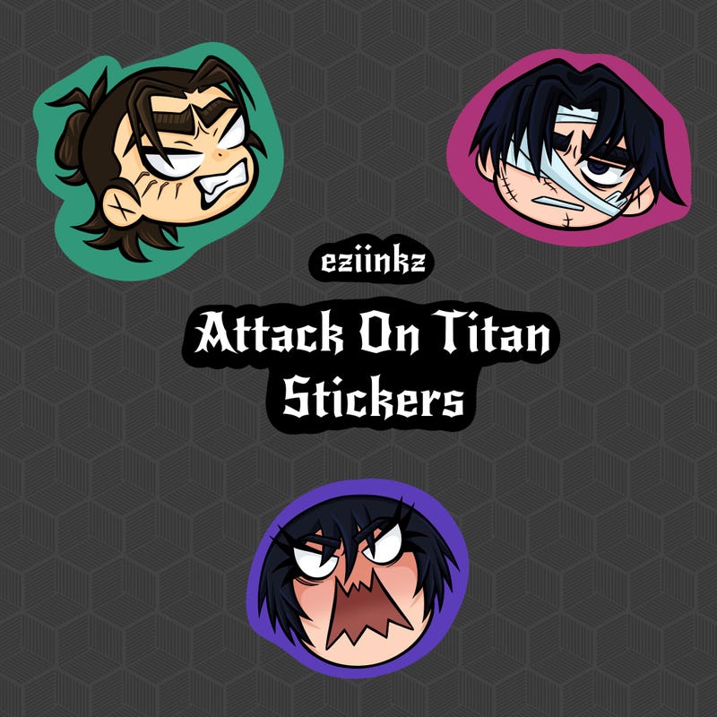 Titan Holo Stickers - Etsy