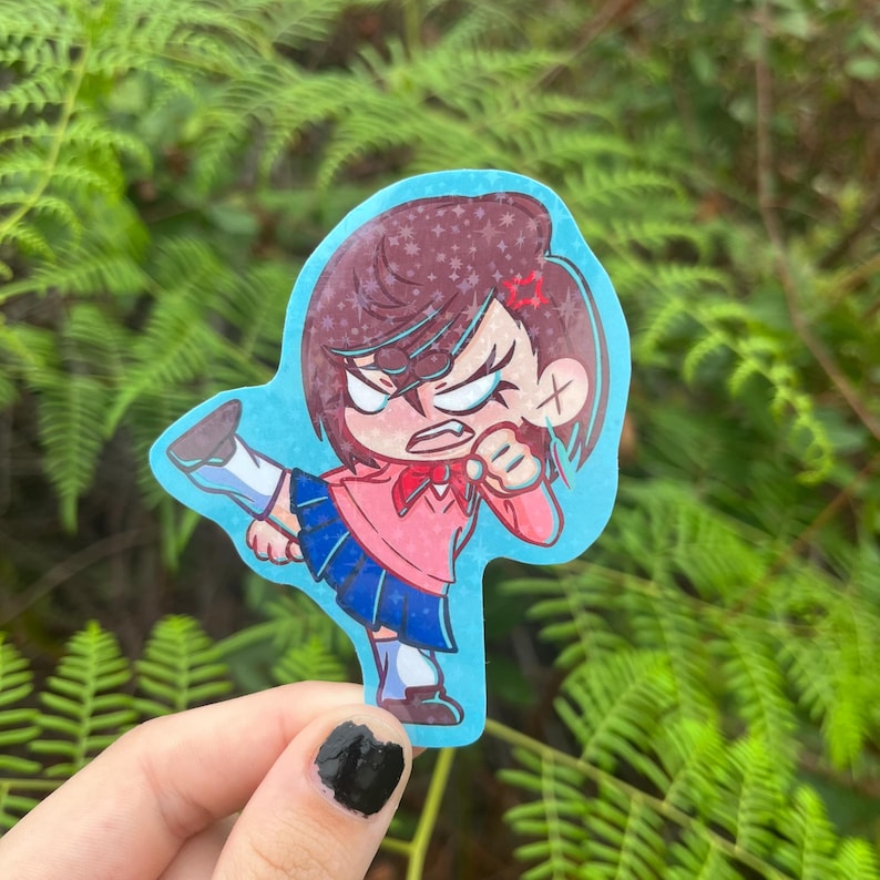 Dandadan Cute Anime Character Chibi Stickers Star Holographic - Etsy