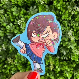 Dandadan Cute Anime Character Chibi Stickers! Star Holographic! - Etsy